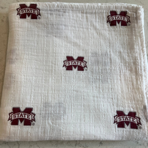 Mississippi State University Swaddle Blanket – Three Little Anchors