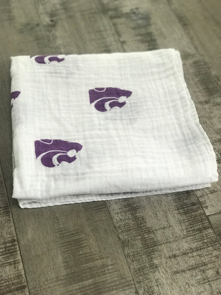 Kansas State University Swaddle Blanket – Three Little Anchors