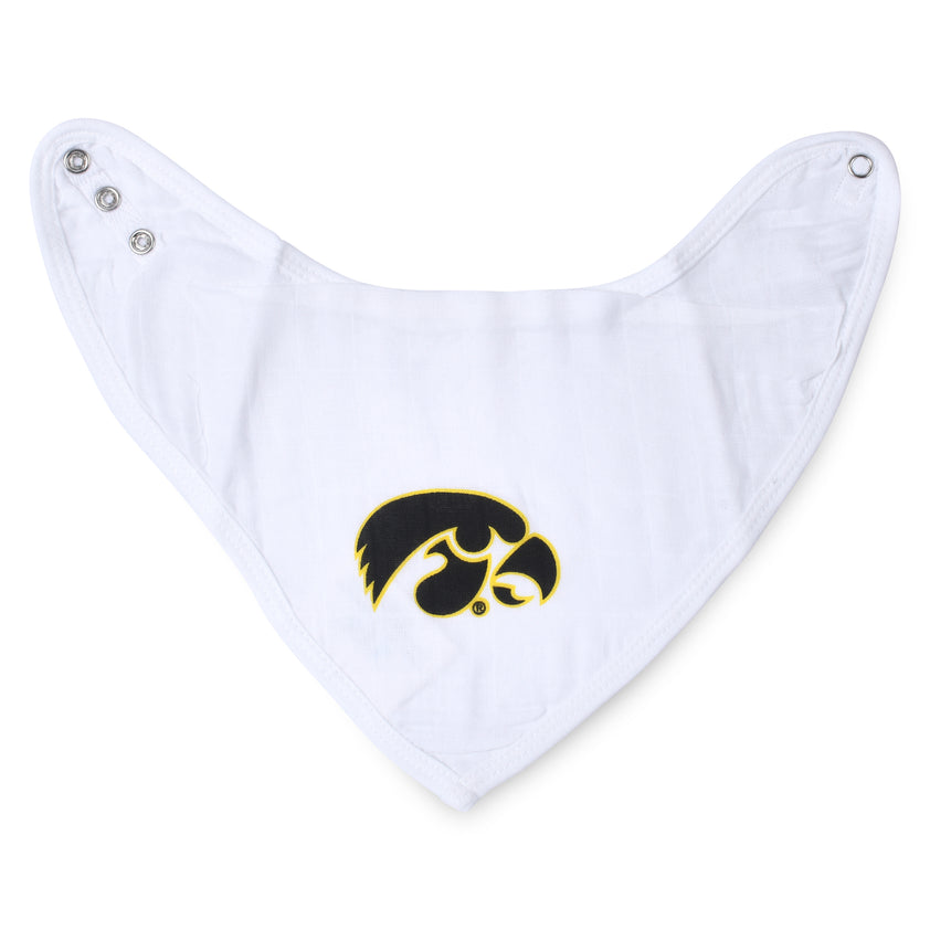 University of Iowa Tigerhawk Bandana Bib – Three Little Anchors