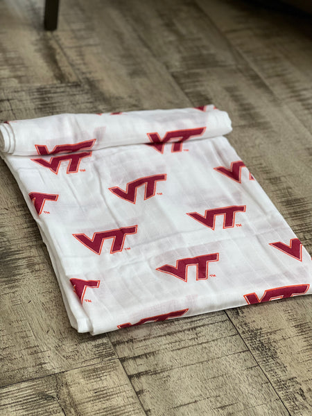 Virginia Tech University Swaddle Blanket – Three Little Anchors